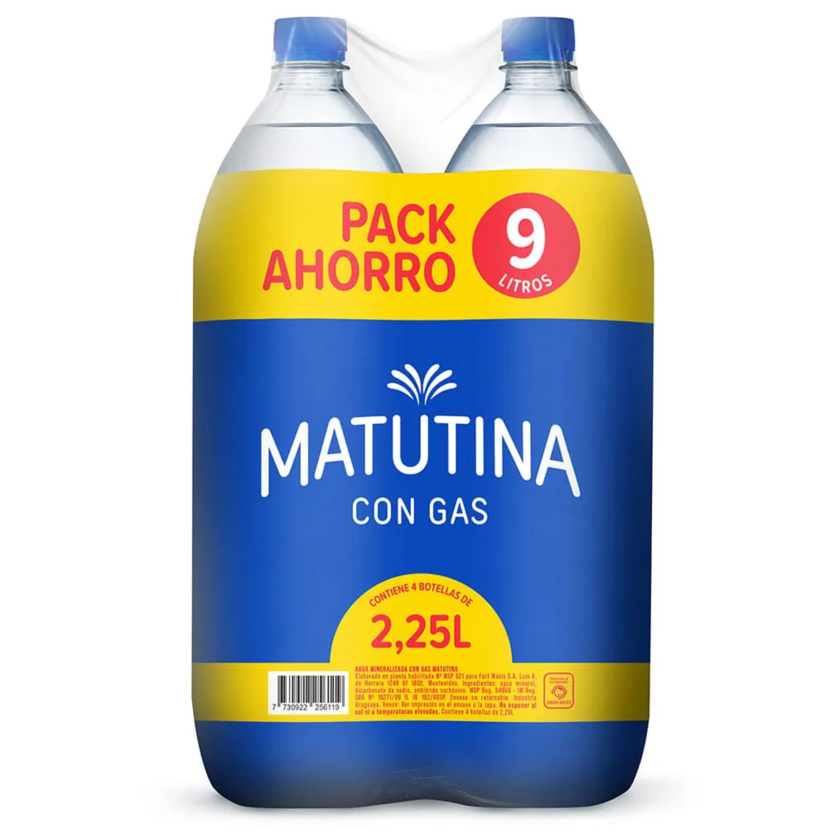 AGUA MATUTINA PACK 4X3 2.25 LT C/GAS - Cofas