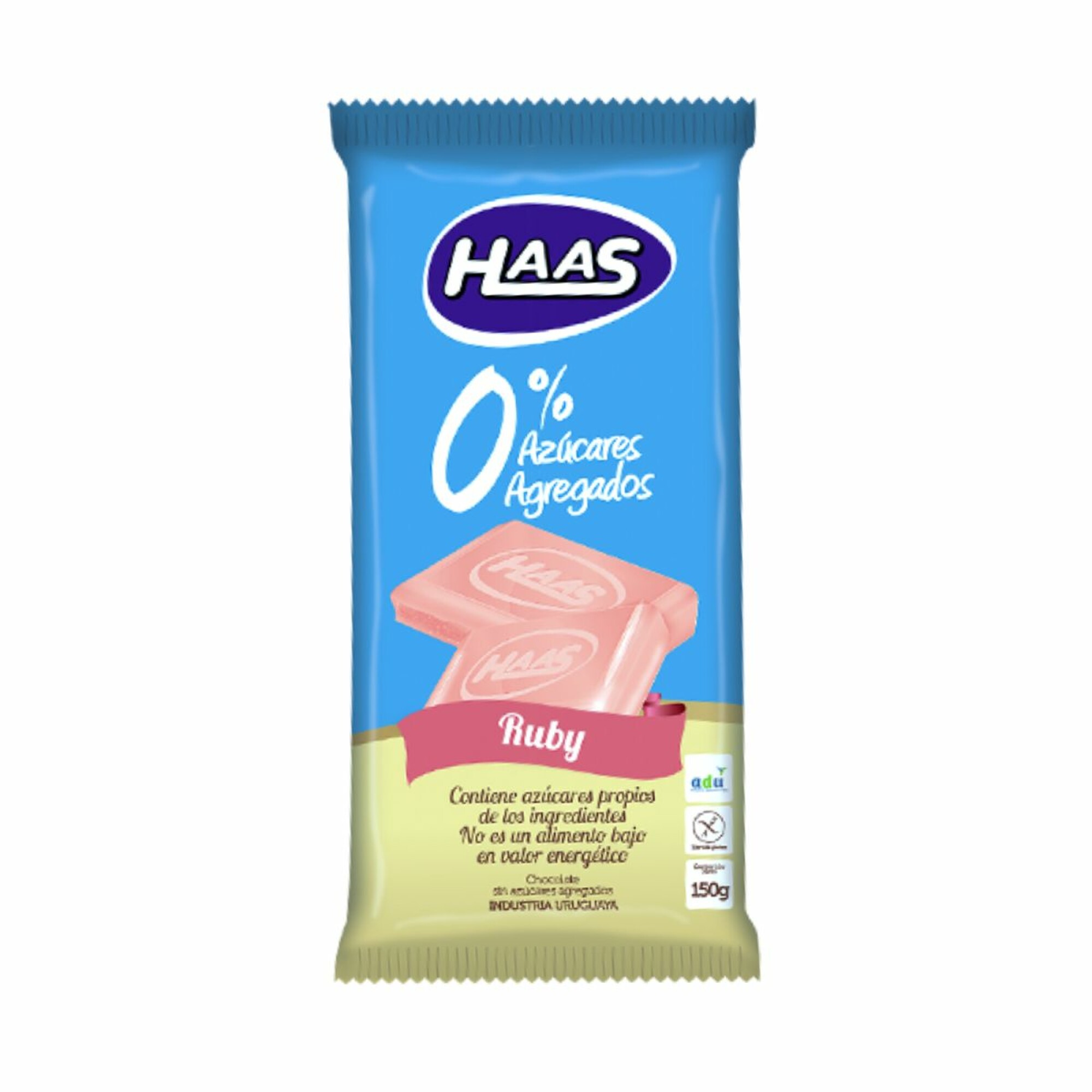 CHOCOLATE HASS 0% AZUCAR RUBY 150GR. - Cofas