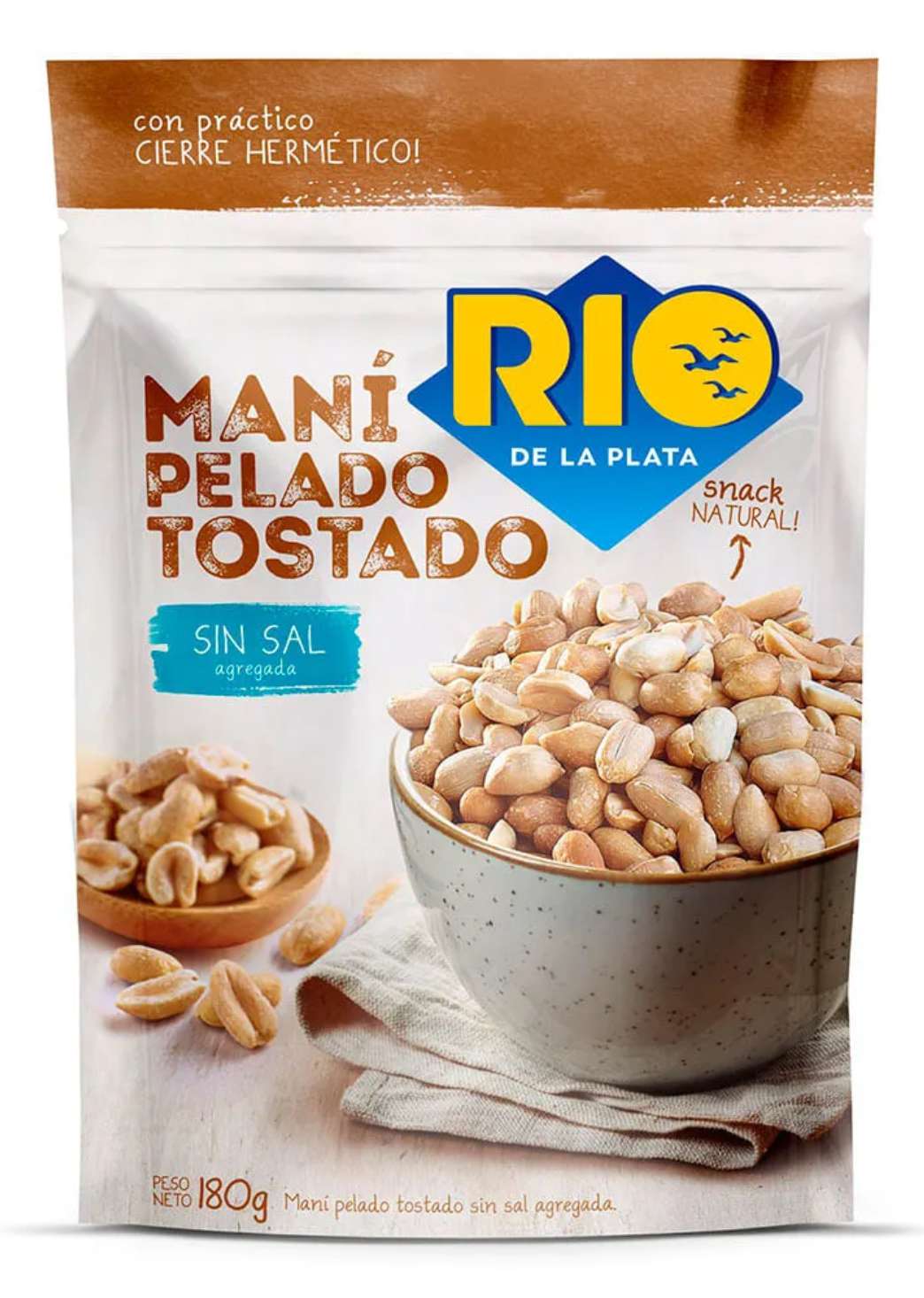 MANI TOSTADO SIN SAL RIO DE LA PLATA 180GR - Cofas