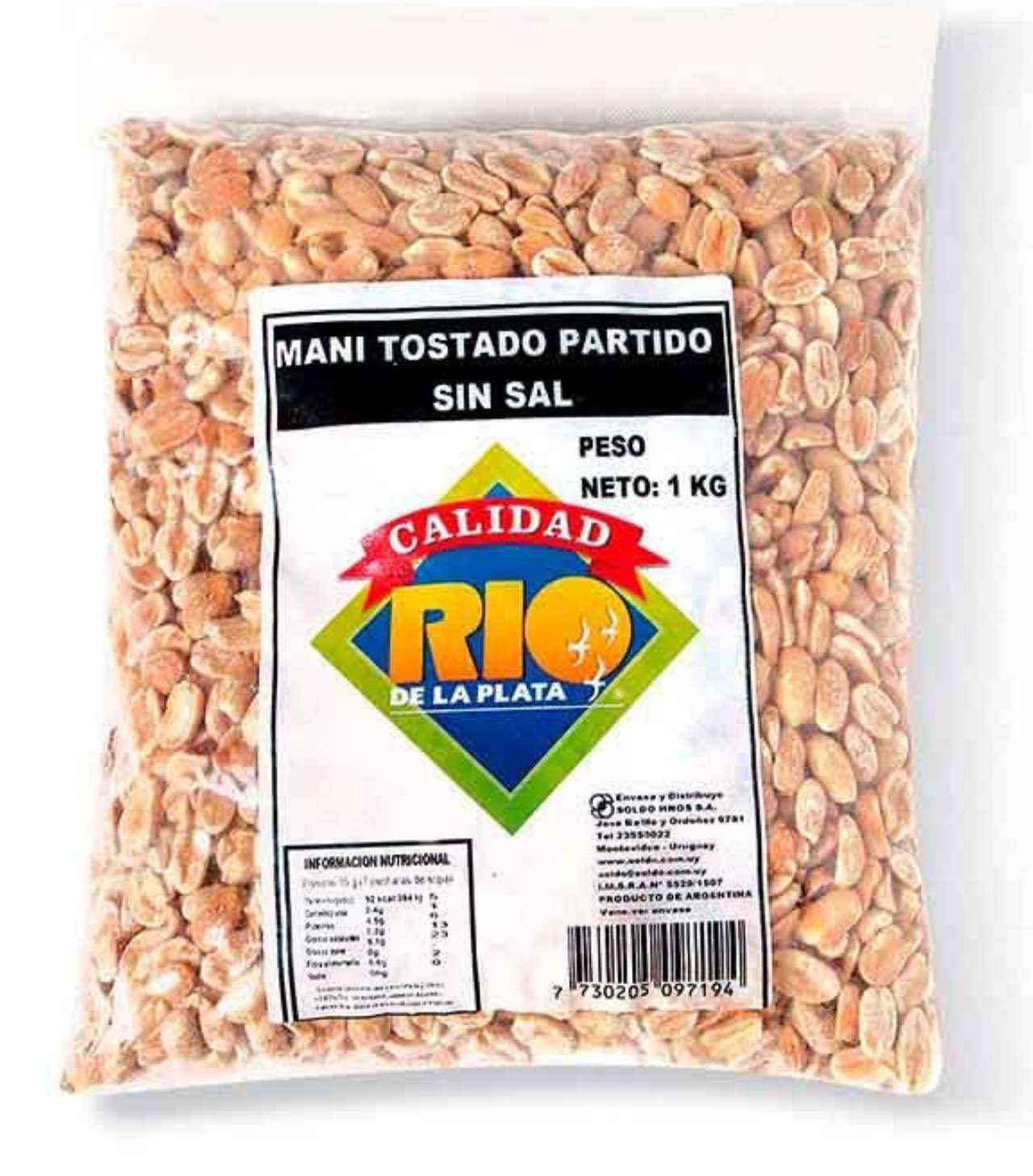 MANI TOSTADO SIN SAL RIO DE LA PLATA 500GR - Cofas