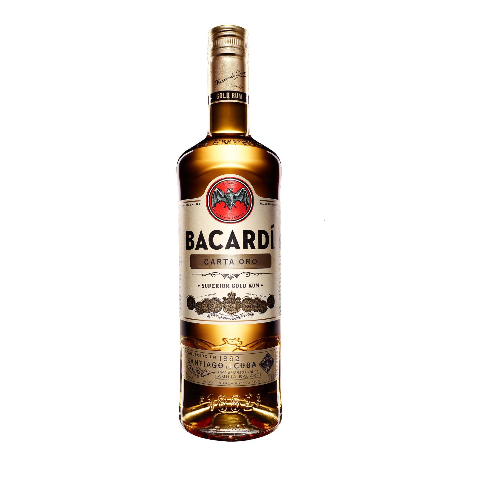 RON BACARDI CARTA ORO 750 ML - Cofas