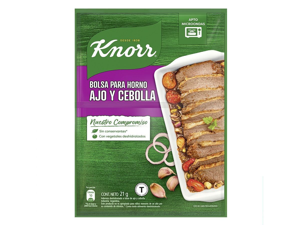 SAZON P/HORNO KNORR CARNE CEBOLLA /AJO 25GR. - Cofas