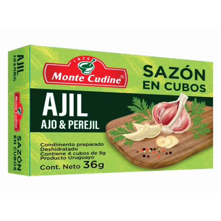 SAZON AJIL MONTE CUDINE AJO Y PEREJIL 4 UNID. 9 GR - Cofas